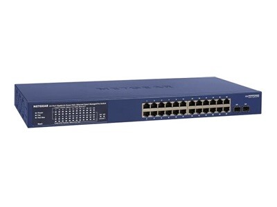 NETGEAR Smart GS724TP - commutateur - 24 ports - intelligent - Montable ...